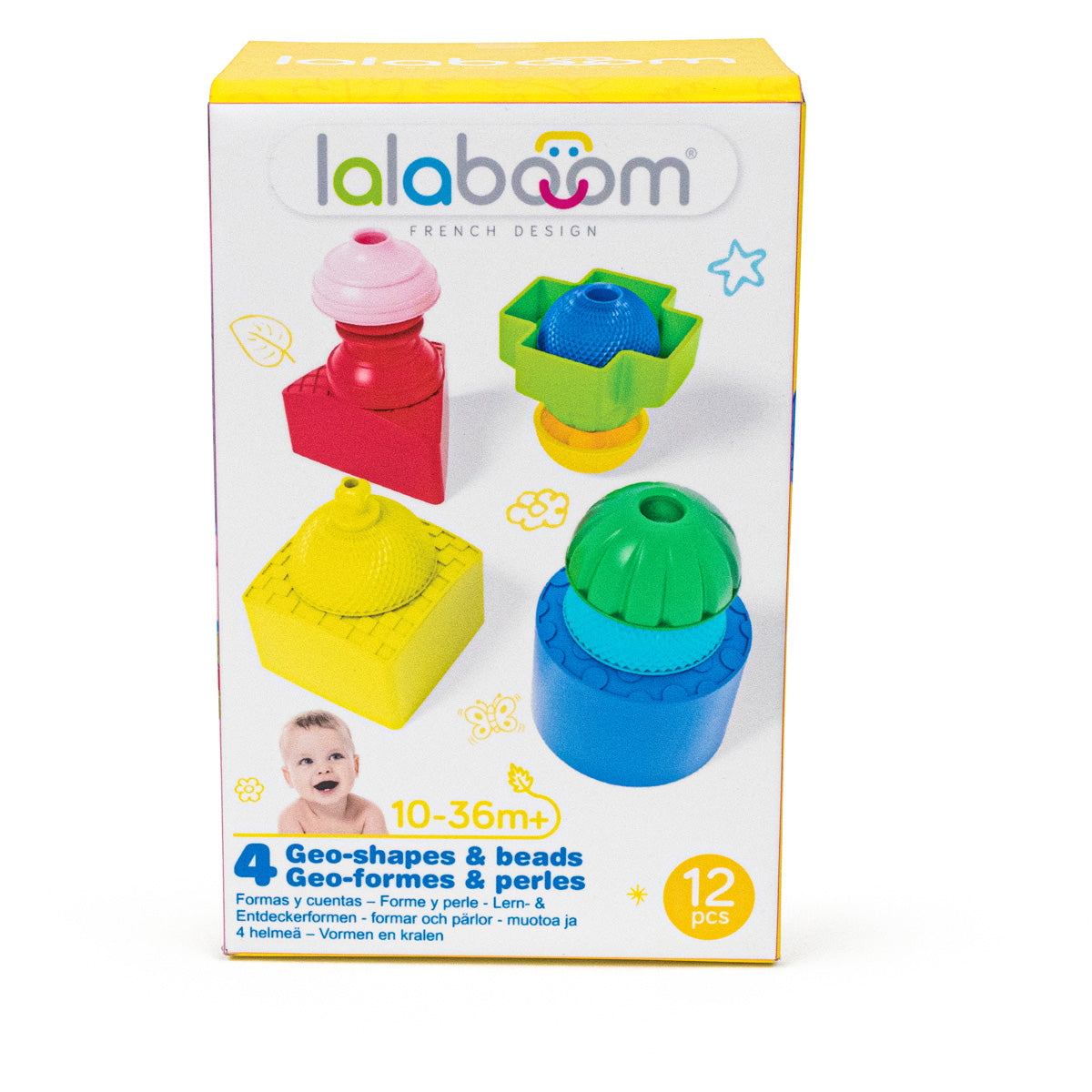 Lalaboom educatieve kralen + vormen 12 stks 10 mnd+ – PSiloveyou