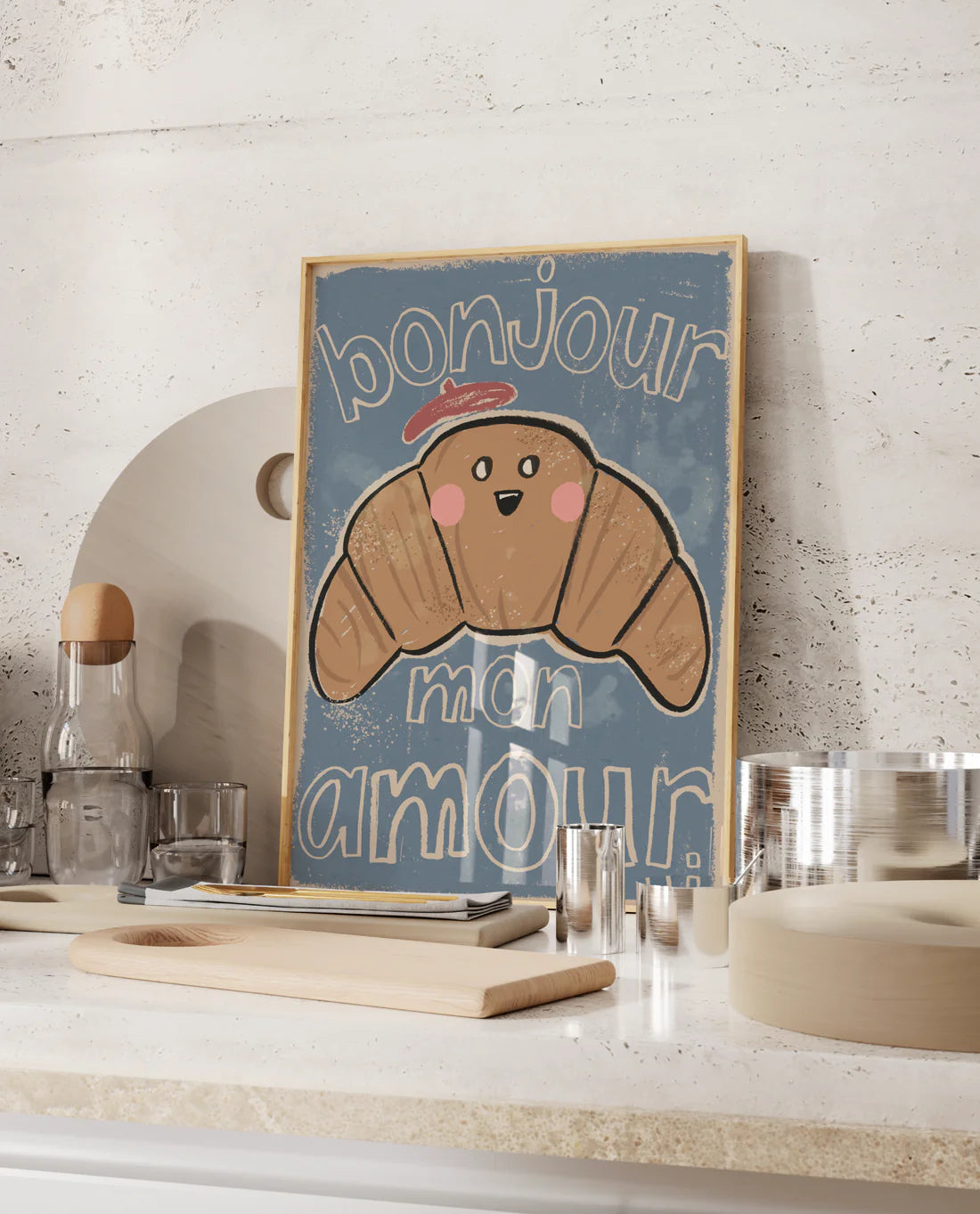 Studio loco poster croissant 50 x 70 cm – PSiloveyou