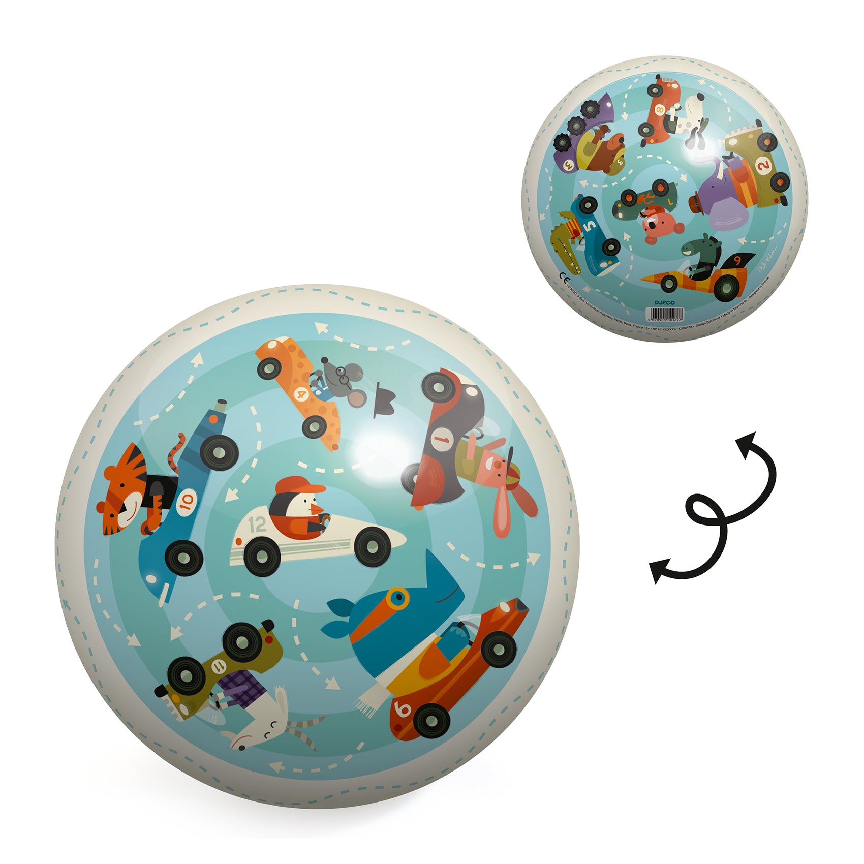 DJECO ball traffic 22 cm – PSiloveyou